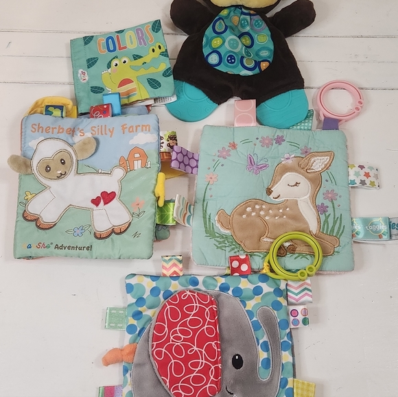 Spark, Create Imagine | Toys | Baby Crinkle Toy Lot 4 Books And Monkey ...